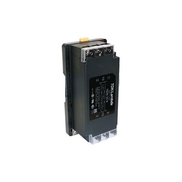 TDKラムダ 低背端子台タイプ 汎用単相 ノイズフィルタ DINレール取付用■特　長　セルフアップねじ、開閉式カバーにより配線作業性が向上■型　式　RSEN-2010D■電　源　単相■定格電圧(AC/DC)　250V■定格電流　10A■使用...