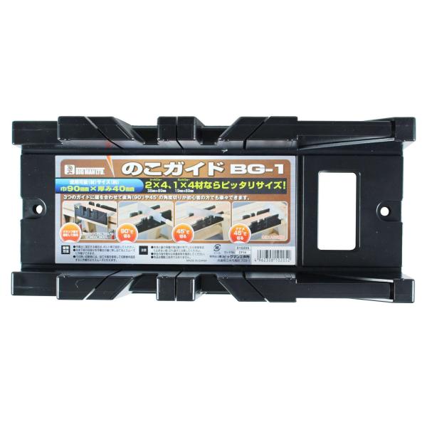 【商品概要】本体：ABS樹脂サイズ：巾90ｍｍ×厚み40ｍｍ生産国：中国【商品説明】【商品詳細】ブランド：ビッグマン(Bigman)商品種別：DIY・工具・ガーデン商品名：Bigman(ビッグマン) のこガイド BG-1製造元：ビッグマン(...