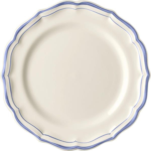 【商品概要】本体サイズ：直径23.2×2.5cm本体重量：410g材質：硬質陶器【商品説明】【商品詳細】ブランド：ジアン商品種別：ホーム＆キッチン商品名：ジアン(GIEN) フィレブルー(Les Filets) 小皿 デザートプレート 直径...