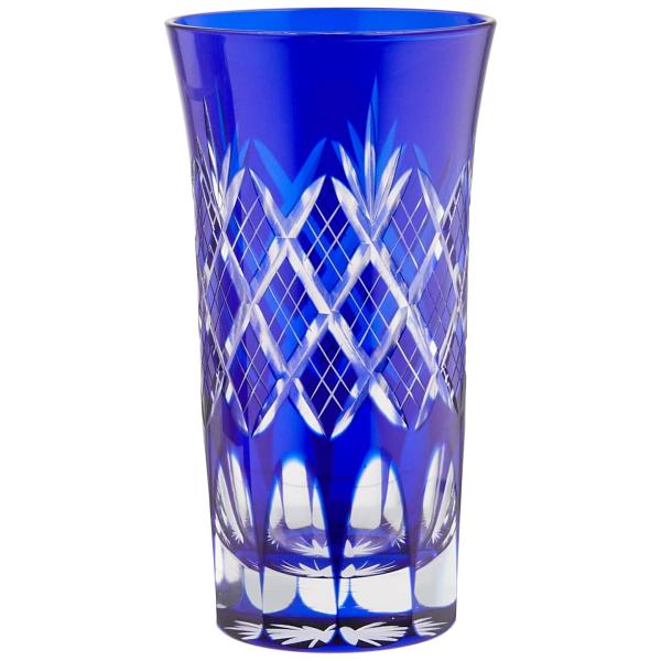 【商品概要】商品サイズ:54×100mmルリ一口ビール5客揃重ね矢来切子【商品説明】【商品詳細】ブランド：タジマガラス(Tajimaglass)商品種別：ホーム＆キッチン商品名：田島硝子 ルリ一口ビール5客揃 重ね矢来切子製造元：田島硝子商...