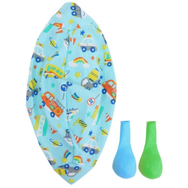 【商品概要】製品サイズ:(約)直径20cm材質:布/綿100%、風船(日本製)/天然ゴム対象年齢:3才以上セット内容:風船×2、布製カバー×1原産国:中国(セットアップ日本)【商品説明】【商品詳細】ブランド：池田工業社(Ikeda Koug...