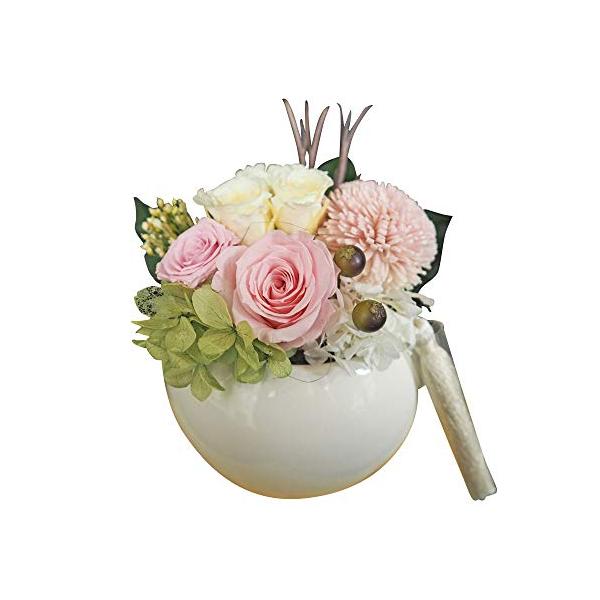 【商品概要】他の種類にはないグリーンでの統一感でお洒落感アップ♪水やりの必要なし！この夏ぴったりの仏花商品！プレゼントにも最適です幅約15cm×奥行き約13cm×高さ約15cm使用花材：プリザーブドローズ・ソーラーピンポンマム・ポンポンタッ...