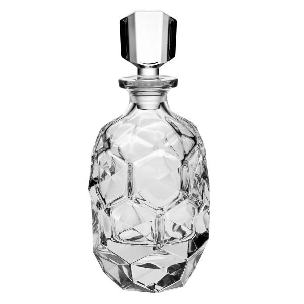 【商品概要】チェコ製ボヘミアクリスタルのデカンターです。クリスタル製なので約2200gの重さがありますが、大胆な六角形のカットデザインが内側にくぼんでいて意外と持ちやすく、全体として柔らかな印象を与えてくれます。一つあると食卓やサイドボード...