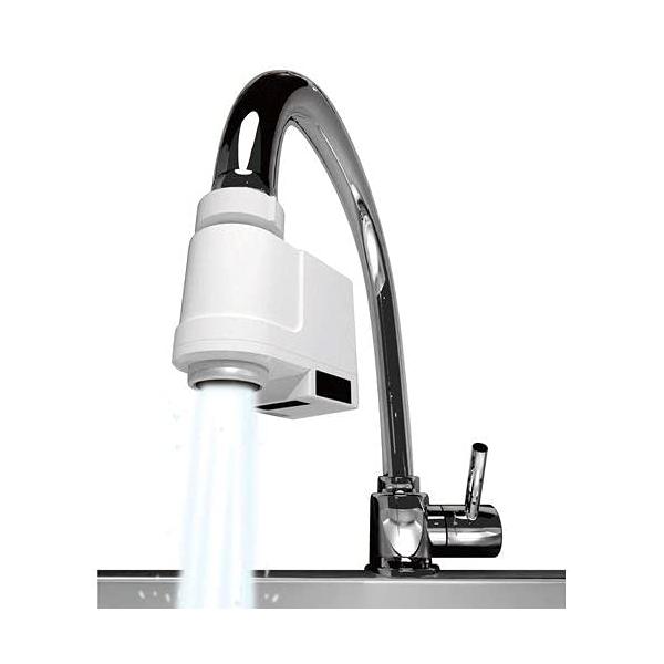 【商品概要】電源:USB充電 、水圧範囲:0.05〜0.8MPあ 、センサー検知距離(約):サイド/0〜5cm、ボトム/0〜10cm 、内蔵バッテリー:Liion蓄電池　3.7V　550mAh 、消費電力:0.2mW以下 、フル充電:約3時...