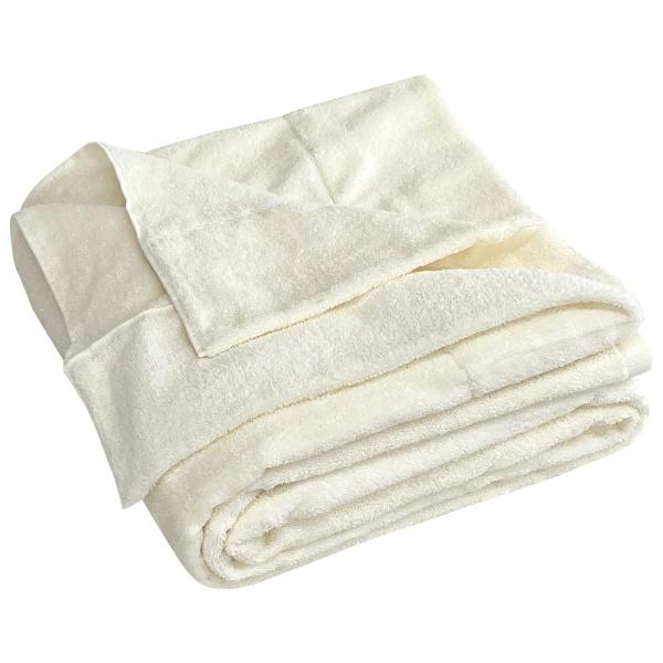 【商品概要】サイズ：ダブルロングサイズ 約180×200cm素材：綿100％製造国：中国製ご家庭でのお洗濯可能 ※乾燥機・漂白剤の使用はお避け下さい。高級綿の代表格であるエジプト綿100％の厚手のタオルケット。ふっくら軽いやさしい風合いとシ...