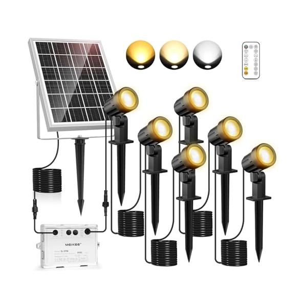 【商品概要】【リモコン操作＆6灯式ガーデンライト＆自動的に点灯/消灯＆電気代不要】昼間は完全に充電された後、夜間は自動的に点灯し、夕暮れ時はオフになります。ソーラーライトなので、電気代がかかりません。昼間はソーラーエネルギーを自動で充電し、...