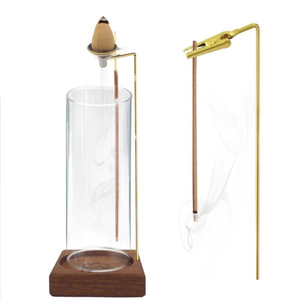 【商品概要】茶香炉 陶器茶香炉【商品説明】茶香炉 陶器茶香炉【商品詳細】ブランド：Mutochy商品種別：ホーム＆キッチン商品名：お香立て ガラス香皿 吊り下げ式 おしゃれ線香立て 縦置き ホルダー 木台座 灰こぼれない癒し線香立てシンプル...