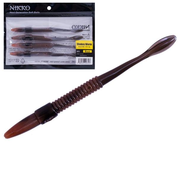 【商品概要】入数: 4本サイズ: 6インチ(約150mm)カラー: C02 Earthworm (ミミズ)ハニーガーリックオイル配合 / 独自フローティング素材&amp;スチレン系エラストマー / 非貫通マーカーホール搭載コンセプト……独自...