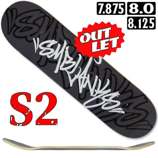 SMBLANKS（エスエム）のKR黒デザインデッキ【しっかりプレス S2】です。7.875インチ8.0インチ8.125インチのラインナップがありますが、選べない物は在庫切れになりますm(_ _)m　★注意1★ツイストBグレードのため価格抑え...