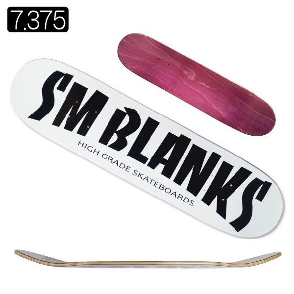 SMBLANKS（エスエム）の標準的なキッズデッキ “7.375 KIDS HG白”です。標準的なキック/コンケーブです。画像2枚目も参考にして下さい。癖の無いデッキですので、今まで有名ブランドの7.375インチを高値で購入していた方、代替...