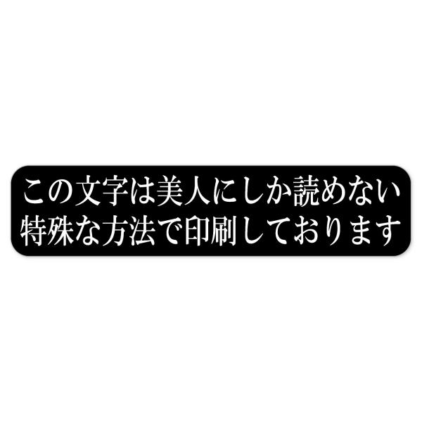 アピール用のステッカーです。（これを見えないふりをしている女性が一番美しいと思います）サイズ：約11cm X 2.5cm材質：強粘着PVC