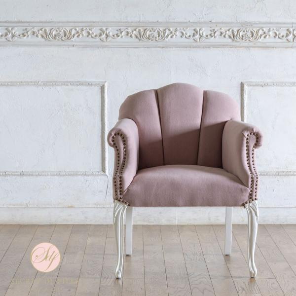 チェア 一人掛け チェアー 1人掛け 1P chair 1人用 アンティーク アンティーク風 アンティーク調 姫 姫系 プリンセス アームチェア アーム 肘掛 ひじ掛け 猫脚 猫足 いす 椅子 ミッドセンチュリー ロココ ロココ調 ロココ様...