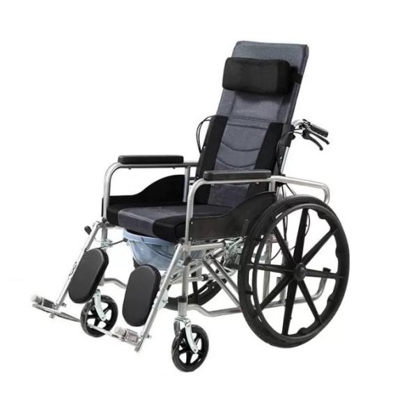 6位調整リクライニング折りたたみ背もたれアームコンフォート車椅子折り畳み式車椅子高齢者障害者のための快適な通気性の通気性・デザイン