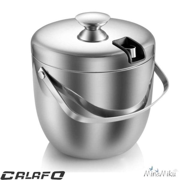 【ステンレス鋼素材】アイスバケツは二重壁の304ステンレススチール製で、高品質の断熱材で氷を長時間凍らせることができます。研磨られたステンレス製材質なので、外壁に指紋防止、腐食に耐え、錆びにくく、洗いやすいです。【優れた実用性】ワインやシャ...