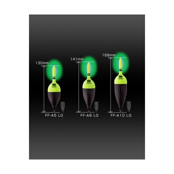 遠投を必要とするウキ釣りに威力を発揮する標準タイプA2LG, A3LG■使用電池 : リチウム電池 FB-03 または BR435■対象魚　 : スズキ(ハネ、セイゴ)、アジ・サバ・イワシ、イカ、タチウオ