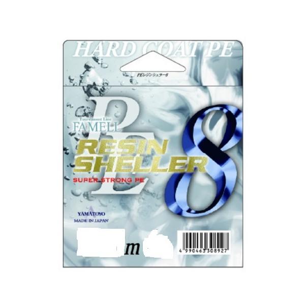 PE RASIN SHELLER 8 ライン断面が真円に近く滑らかな糸質の8ブレイドにハード樹脂コーティングすることで、適度な硬さを生み出しました。その適度な硬さは煩わしいロッドガイド部へのライン絡みを軽減し、PEで発生しやすいエアノットを...