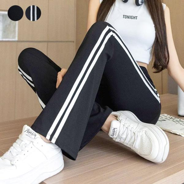 [ハイウエストフレアパンツ]≪フィットネスやヨガにもぴったりのフレアパンツ！≫速乾性に優れ、さらりとした質感で気持ちのよい履き心地を実現。フレアタイプで脚長美脚効果も◎薄手の生地を採用しオールシーズンに着回せることもポイント！【サイズ】M：...