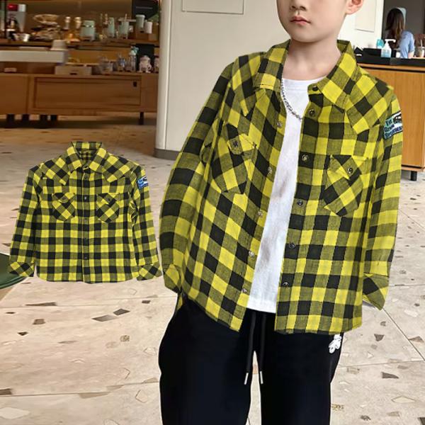 [訳ありキッズウエスタンシャツ]【訳ありについて】首のネーム・胸ポケット上部のワッペンがございません。取り外された際の抜糸跡がある場合がございます。お洗濯で目立たなくなりますので、予めご了承ください。≪裏地までお洒落なデザインの大注目ウエス...