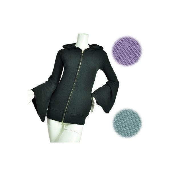 ワッフル生地ベースの少し厚手のパーカーです。袖はかなり広がったベルスリーブで、女性らしいシルエットを作ります。気軽にコーディネートを楽しんで頂けるパーカー。少し長めの丈なので、着易いデザインです。■size・・・フリー■着丈・・・肩辺りから...