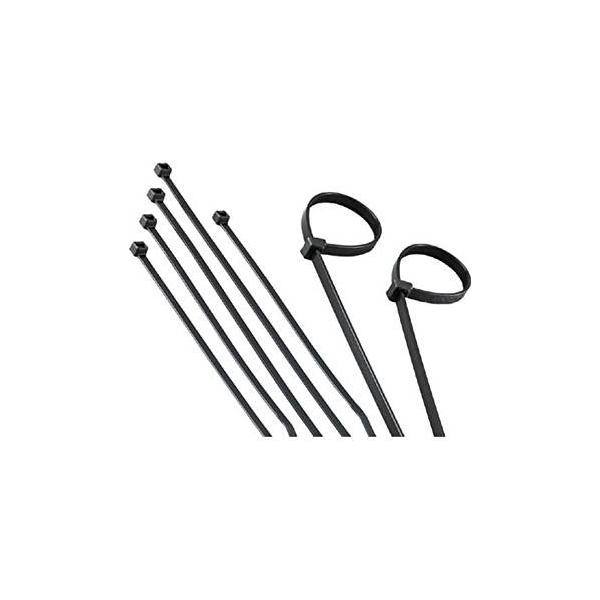 結束バンド(インシロック)(ケーブルタイ)【材質】ナイロン66　　【色】　黒 UV耐候性【サイズ】長さ100mm×幅　2.5mm　引っ張り強度　8kg【入数】100本