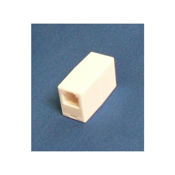 電話用テレホンコード延長用ジャック メス-メス 6極4芯