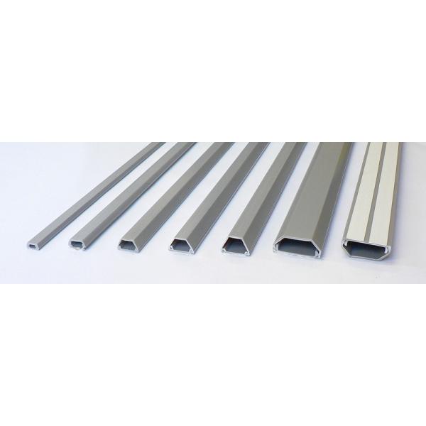 stwd-1内幅底7mm 内幅天6mm 内高4mm 長さ1000mm材質　PVC色　グレー【テープ付き!】