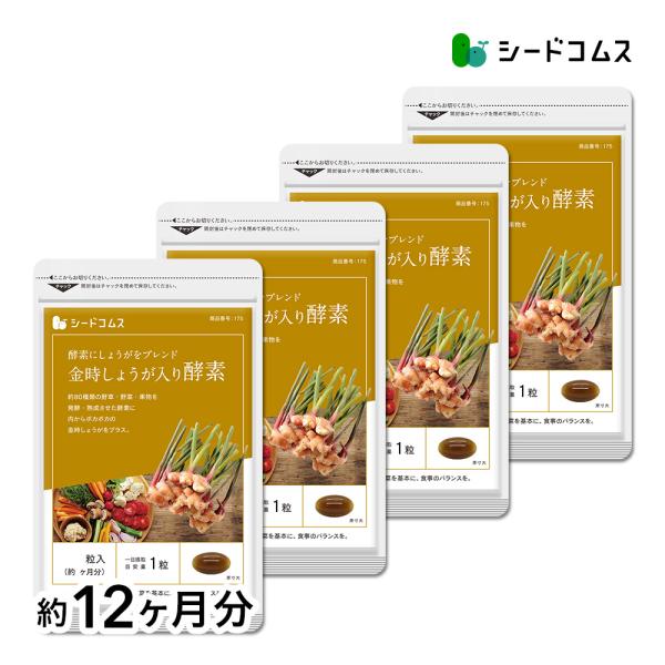 1粒重量440mg×360粒【約12ヶ月分】1粒あたりの主要原料・野草酵素粉末…50mg・金時ショウガ粉末…50mg