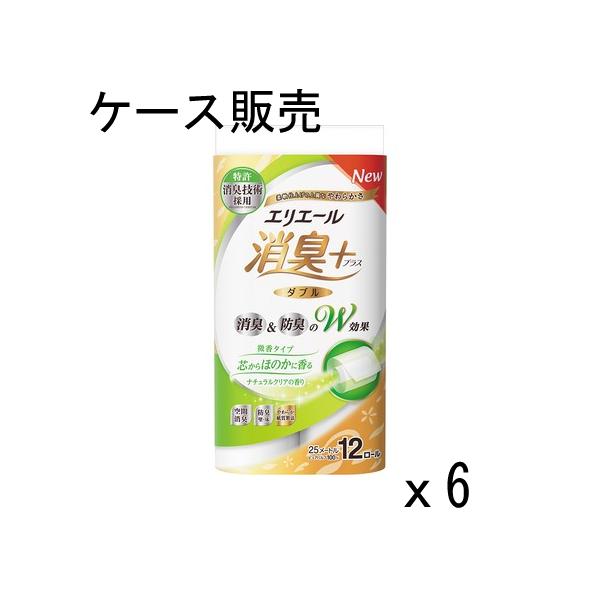 ■トイレ空間を消臭&amp;防臭トイレットペーパーの「芯」に3つの成分を配合。この消臭+（しょうしゅうプラス）1つで尿のニオイも便のニオイも軽減※し、トイレに入るたびに、さわやかな香りが広がります。※芳香消臭脱臭剤協議会の消臭剤効力試験方法...