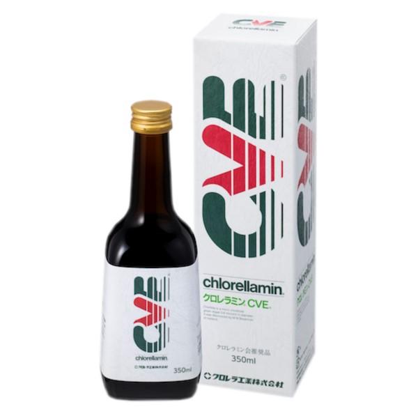 クロレラミンCVEは、クロレラ工業が開発した独特の「チゴク株」を用いて、国内の自社工場で生産するクロレラから独自の技術によって熱水抽出したクロレラエキス(CVE)を高濃度に濃縮したものです。お召し上がり方：通常の健康維持には1日10〜20m...