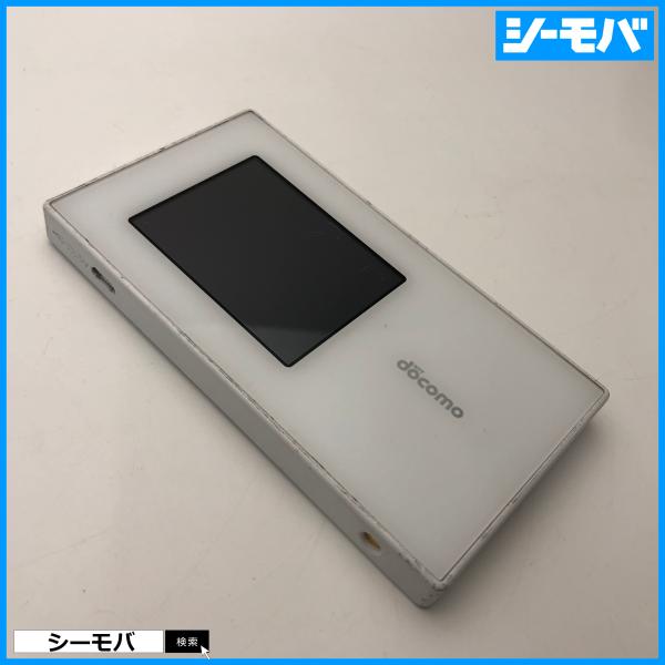ルーター N-01H docomo Wi-Fi STATION  ホワイト モバイルWi-Fiルーター 中古 通電確認済 ドコモ RUUN16878