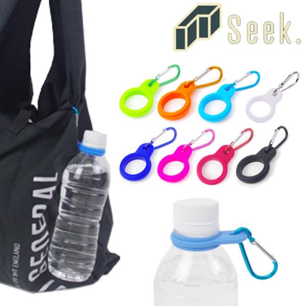 サイズ:ペットボトル部分/5.5×3.5cmカラビナ/5×2.5cm材質:シリコン+ハードウェアバックル耐荷重:10kg生産国:中国製・ペットボトルをキーホルダー感覚で腰から下げたり、カバンから下げたりできるので飲みたい時にすぐ飲める！とて...