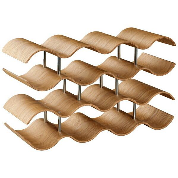 商品説明商品詳細 ワインラック14本用ウィロー ●ワインをおしゃれな木製ラックに飾って、インテリアのポイントにしてはいかがですか？ワインが最大で14本飾れます。 ●上の段にも乗せれば、全部で14本のワインを乗せることができます。 ●木目を生...