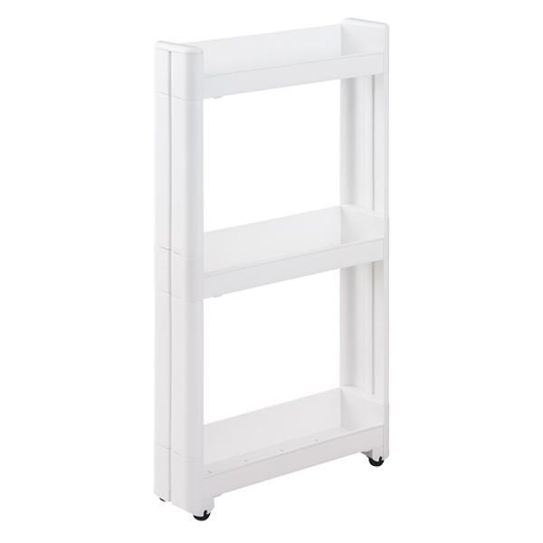 幅わずか10.5cm！ちょっとした隙間を有効活用●たった幅10.5cm！気になる隙間を有効活用できるキッチンワゴンです。●側面の板が目隠し代わりになります。●工具不要でラクラク組立です。●高さの異なる落下防止ガードがついています。●移動に便...