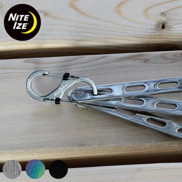 サイズ:約 幅2.2×奥行0.8×高さ5（cm）開口部：約0.6（cm）材質:本体：ステンレススチールロック部分：プラスチック重量:約 8g耐荷重:4.5kg内容量:1個●ロック機能が付いたS字型のカラビナです。●スライドロック＃2（幅2....