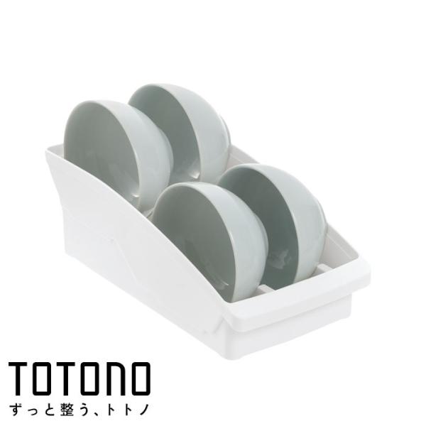 サイズ 約 幅14×奥行28×高さ9.5（cm）内容量 1個材質 ポリプロピレン種類 ホワイト、ブラウン生産国 日本製耐熱温度 120度●お椀やボウルを棚置きできる お椀スタンドです●違う種類を組み合わせてさらに収納力を効率UPできます●選...