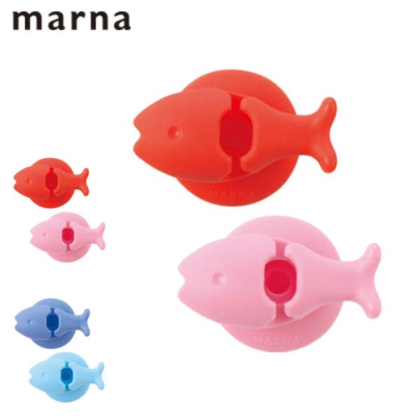 サイズ:約 幅3×奥行2.2×高さ4.3（cm）内容量:2個入り材質:塩化ビニル樹脂種類:ブルー、ピンク生産国:中国製●吸盤付きで壁面収納・スタンド、両方できる2ｗａｙ仕様です。●かわいいおさかなが2個入っています。●歯ブラシ以外にも洗顔ネ...