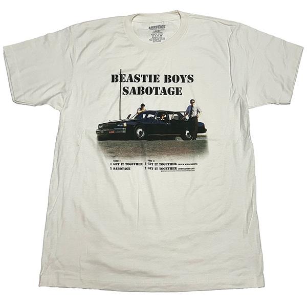BEASTIE BOYS (ビースティー ボーイズ) SABOTAGE Tシャツカラー : ナチュラル素材 : 100%コットンサイズ : M = 着丈 約73cm：身幅 約49cmL = 着丈 約77cm：身幅 約55cmXL = 着丈 ...