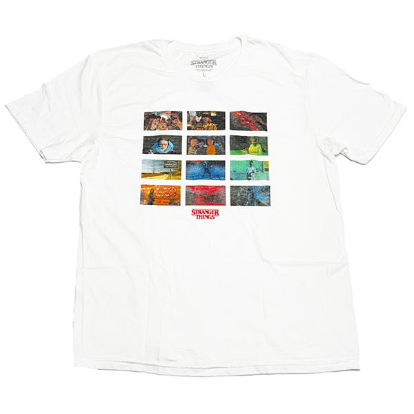 TRANGER THINGS (ストレンジャー シングス)HAWKINS POWER AND LIGHT Tシャツ カラー : ホワイト素材 : 100%コットンサイズM = 着丈 約72cm：身幅 約50cmL = 着丈 約74cm：身幅...