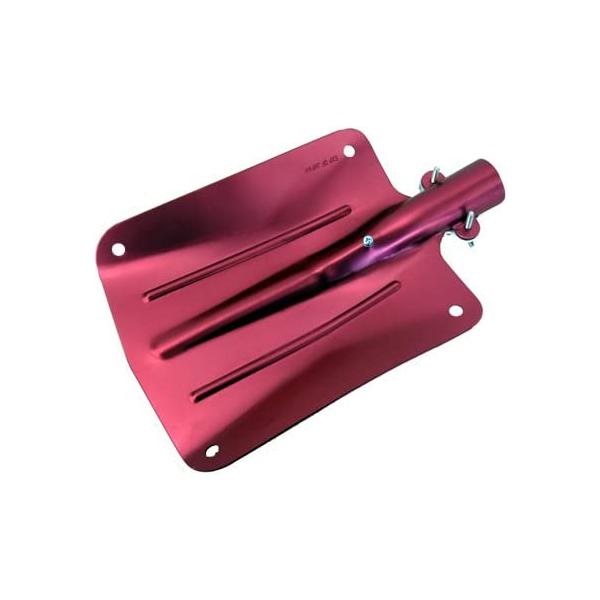 アルミジェラルミン製の軽量スノーショベルです。携行しやすく、デッドマンとしても使えます。最新型の細身のピッケルシャフトにもセットできます。※取り付け部は直径約4cmとなりますのでご確認下さい。ピッケルのシャフトにセットする際は、石突きの穴に...