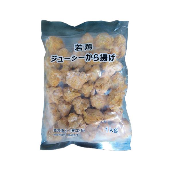 (商品説明)鶏モモ肉に下味を染み込ませ、薄めの衣で揚げました。肉の弾力があるジューシーな唐揚げです。(アレルギー)卵・小麦・大豆・鶏肉