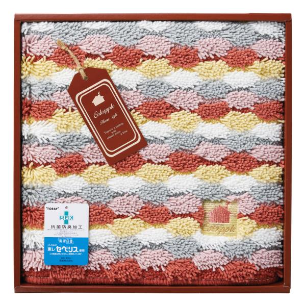 ●パッケージ：化粧箱●パッケージサイズ：約320×320×80mm●材質：アクリル100％（抗菌防臭・吸水速乾）●内容：バスマット（約500×700mm）×1●重量：約775g●原産国：日本製※製品リニューアルにより新商品へ仕様変更になる場...