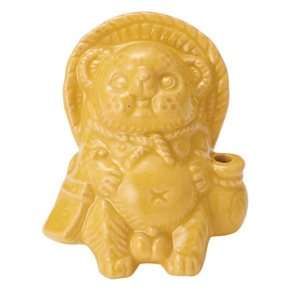 小さくて可愛いオスの座り狸。カップ麺の蓋を押さえたりデスクに腰掛けさせたり、色々使えます。●パッケージ：化粧箱●パッケージサイズ：約75×75×90mm●材質：陶器●内容：本体（約70×50×85mm）×1●重量：約150g●原産国：日本製...