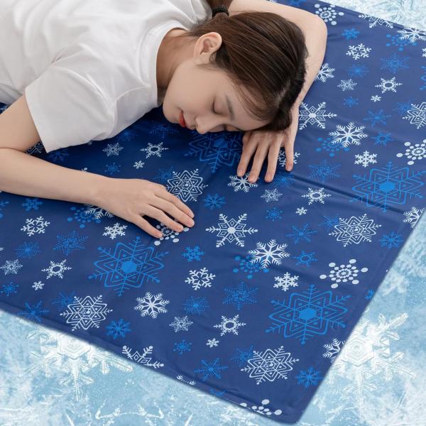 色:スノーネイビーサイズ:40×50cm素材構成:PVC100％, ジェル 100％特徴:抗菌, 防ダニ性, 防水, 防漏性?2026年最新改良！瞬間冷却-11℃ 革新的なウレタンとジェルの組み合わせ、soft cooler ジェル配合でひ...