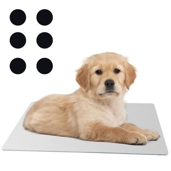 推奨種:全ての犬種特徴:ひんやり商品の寸法:58長さ x 38幅 x 0.2厚み cm色:グレー? 【冷感プレート】乗るだけでひんやり、電気を使わないので経済的にペットの熱中症対策ができます。アルミの高い熱伝導率によって体の熱がプレートに移...