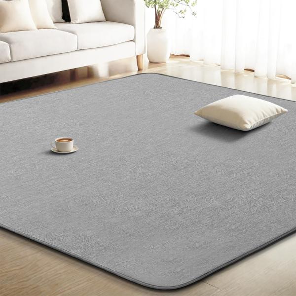 サイズ:185 x 240 cm (長方形)材質:ポリウレタン織りタイプ:機械製商品の重量:2.36 キログラム? ?【商品サイズ・素材情報】ラグマット 1.5畳（130×180 cm）やカーペット 2畳（180×180 cm）、カーペット...