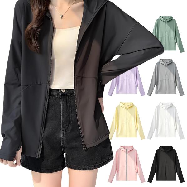 ? 【全方位紫外線対策｜UVカット99.9% UPF50+】 レディース ラッシュガード兼UVカットパーカーで、360°全方位紫外線対策を実現！日焼け防止・日焼け対策に最適で、プールや海での水泳時はラッシュガードとして、日常やアウトドアでは...