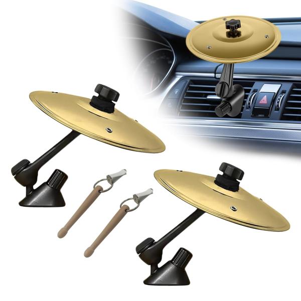 通勤時間をクリエイティブな時間に変えよう カーシンバル・エアベントで退屈ドライブを変えよう！好きなビートに合わせられ、多種音楽スタイルに対応。金属共鳴の良音質で渋滞を楽しくし、エアコン風は一切邪魔しない。工具不要で簡単設置、汎用性抜群 工具...