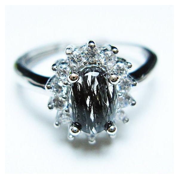 ■商品名：ブラックルチルクォーツ 指輪 (14号) t343-1300■商品ID：t343-1300■商品重量：約 2.1g