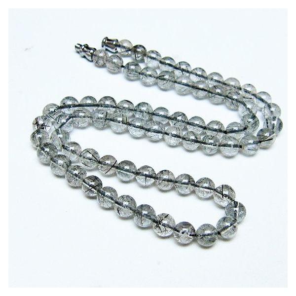 ■商品名：ルチルクォーツ ネックレス ブラックルチル  6mm  t354-6360■商品ID：t354-6360■商品サイズ：粒直径約:6mm■商品重量：約 20.4g