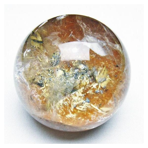 ■商品名：ルチルクォーツ 丸玉 ゴールドタイチンルチル水晶  66mm  t637-4742■商品ID：t637-4742■商品サイズ：粒直径約:66mm■商品重量：約 377g